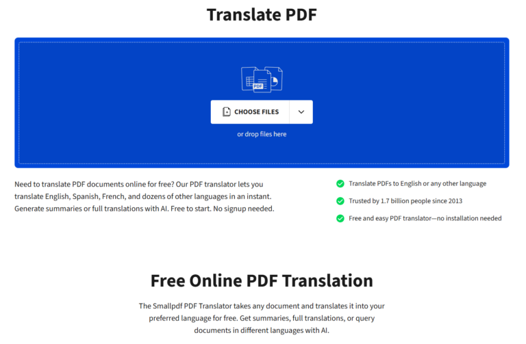 Top 5 Free Online Translators for Large PDF Files in 2025